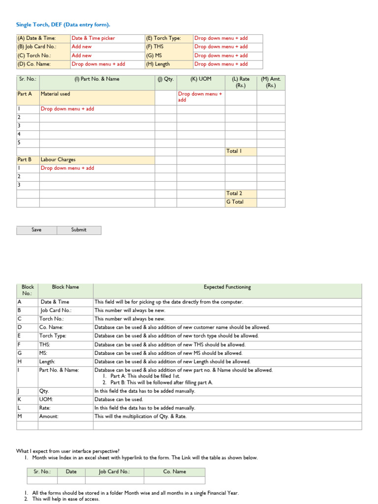 Torch Data Entry Form Overview | PDF | Databases | Menu (Computing)