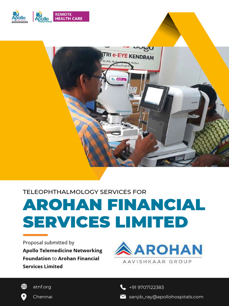 ATNF Arohan TeleOphthalmology | PDF | Visual Impairment | Electronic Health Record