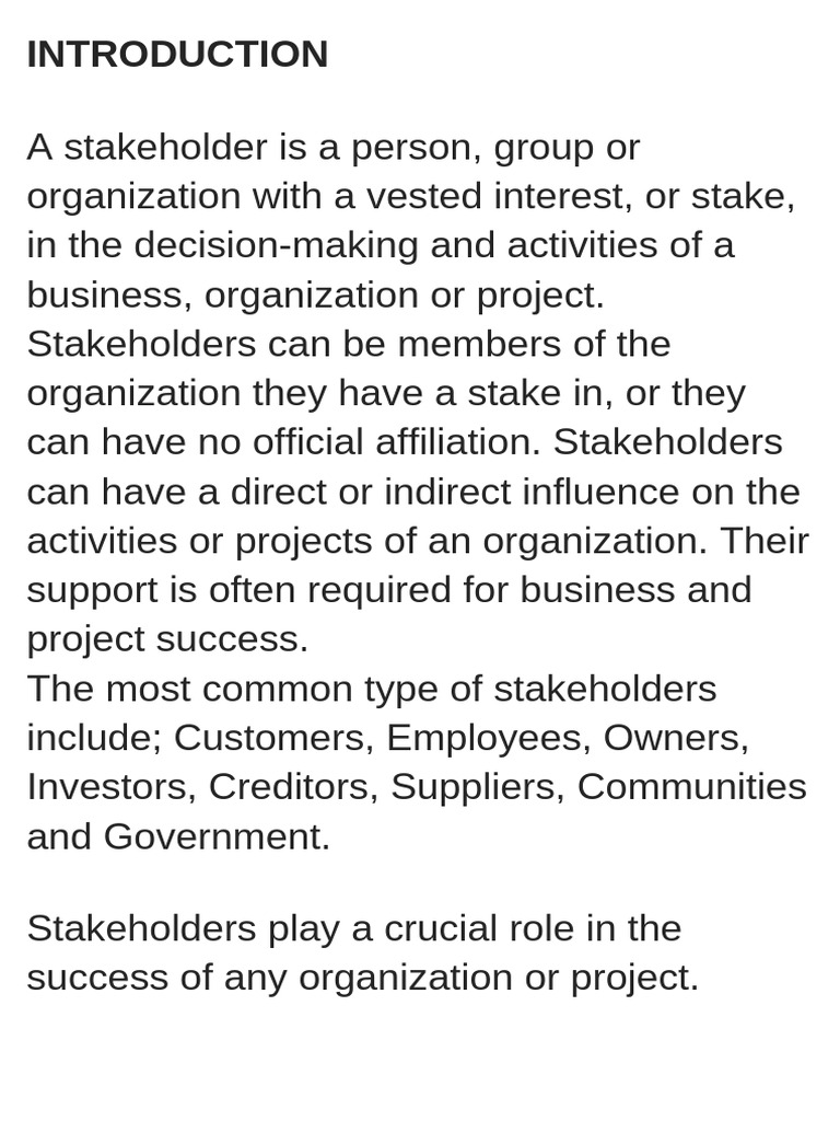 Salience Model Stakeholder Classification - 231109 - 132134 | PDF ...