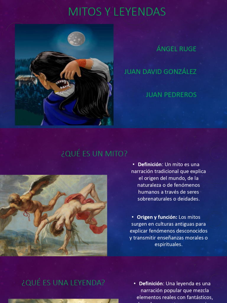 Mitos y Leyendas: Definiciones y Funciones | PDF | Leyendas | Sobrenatural