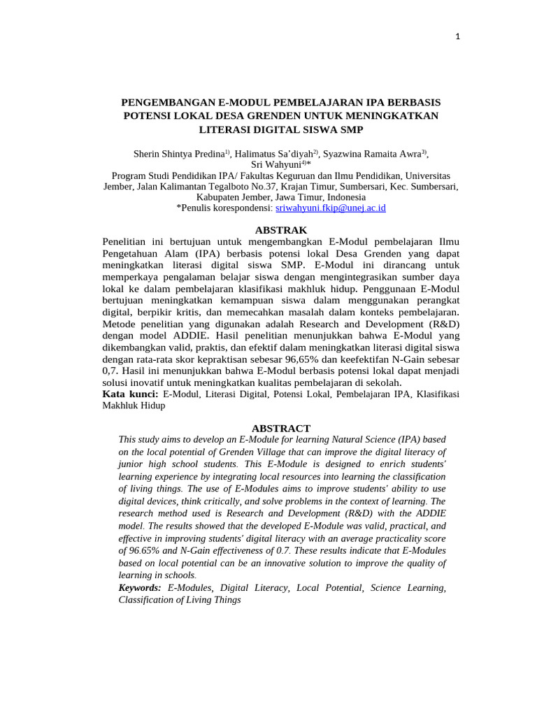 Tanpa Dapus PKM-AI - Sherin | PDF