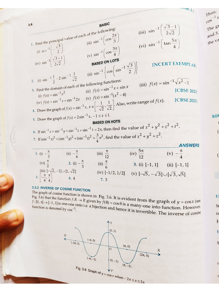 RD Sharma CH 3, Inverse Trigonometry | PDF