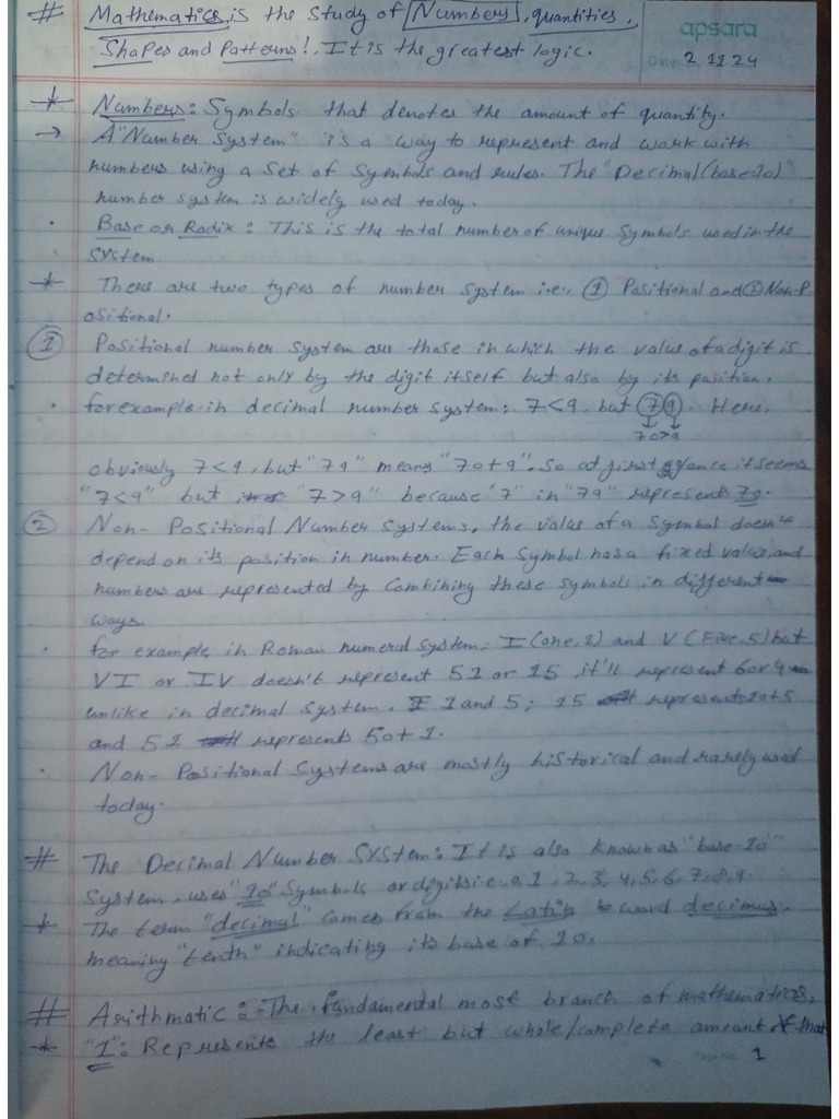 Baisc Arithmetic | PDF