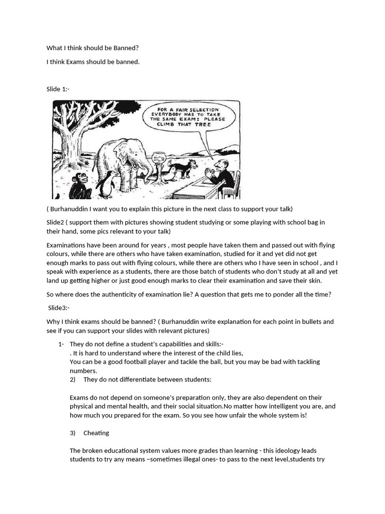 What I Think Should Be Banned | PDF | Behavioural Sciences ...