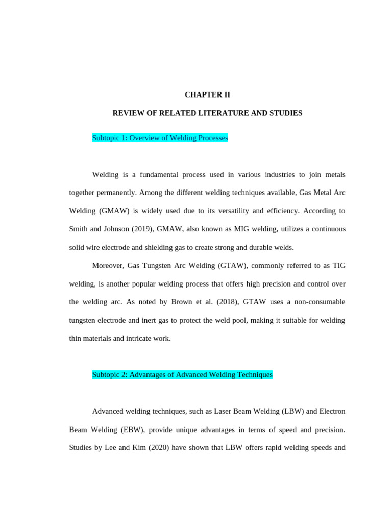 Group 5 Chapter 2 RRL | PDF | Welding | Construction