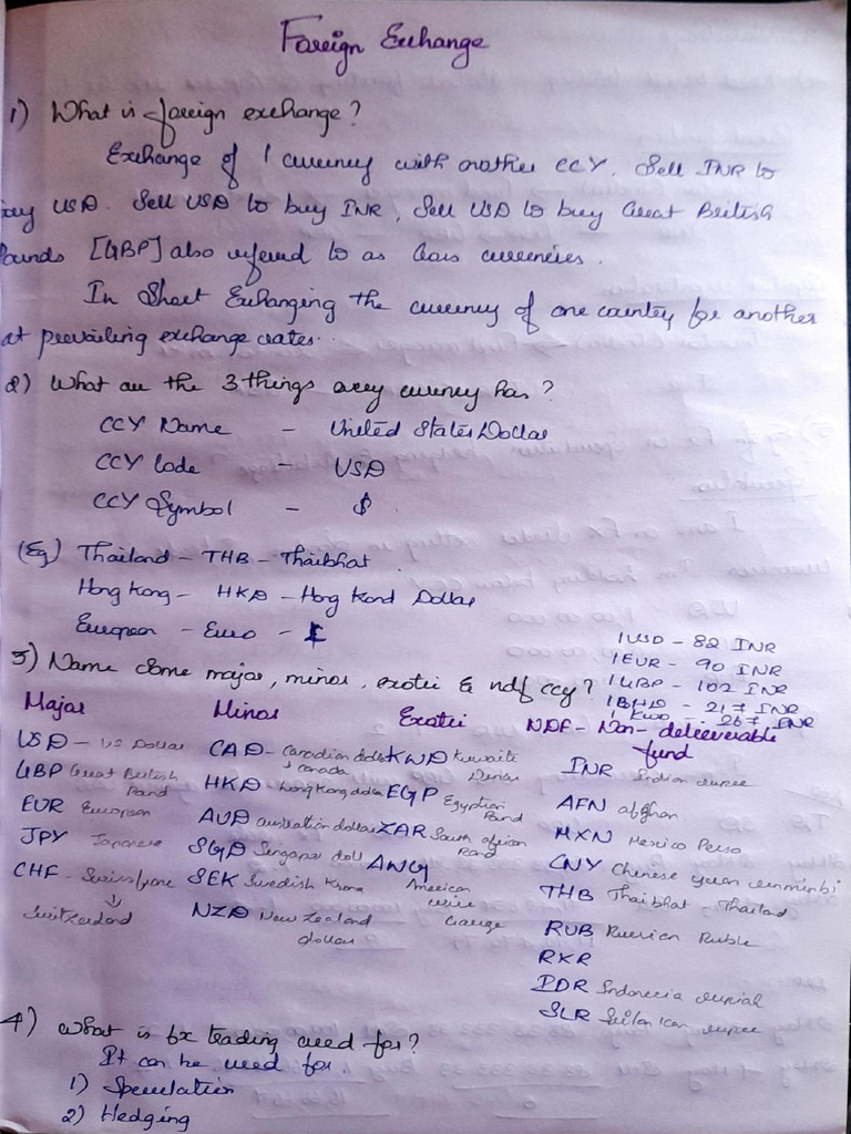 Foreign Exchange | PDF