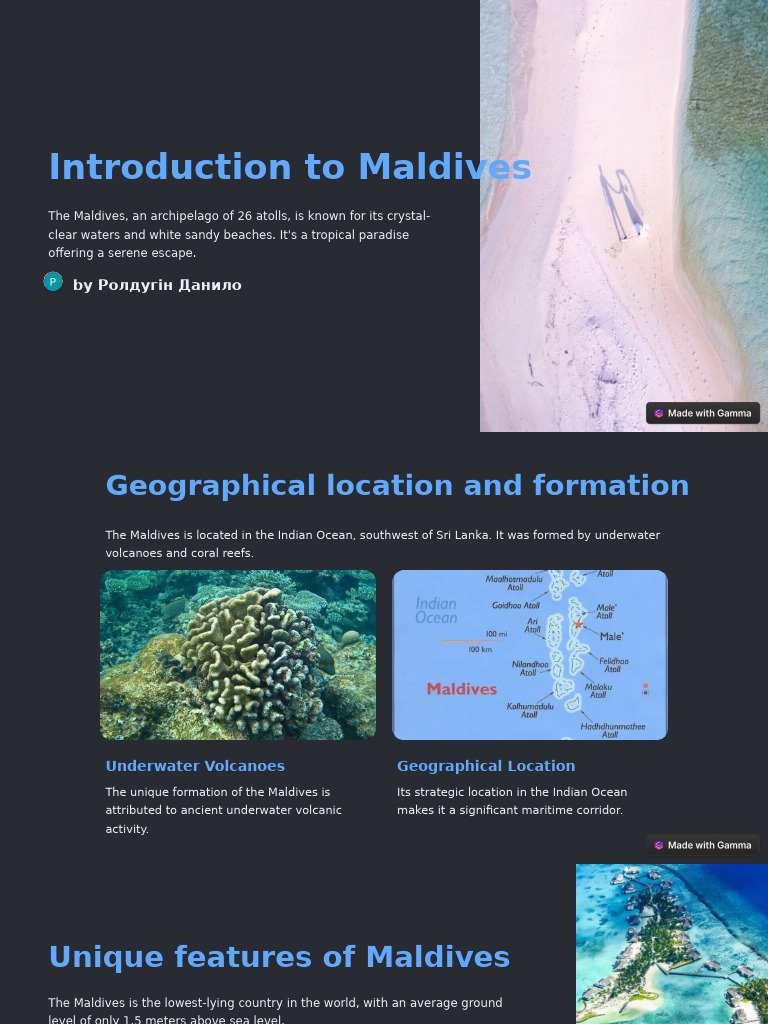 Introduction-to-Maldives | PDF | Coral Reef | Marine Biology