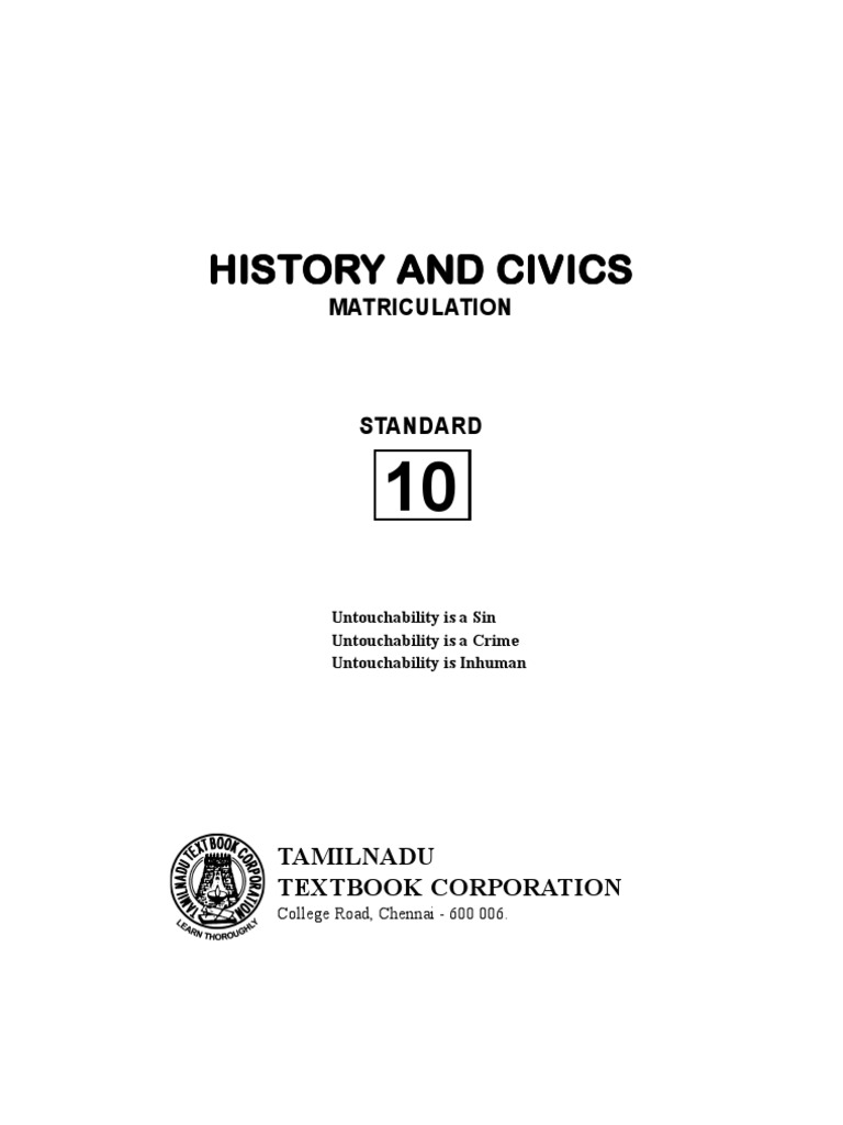 History and Civics Matriculation | PDF | Imperialism | Empire Of Japan
