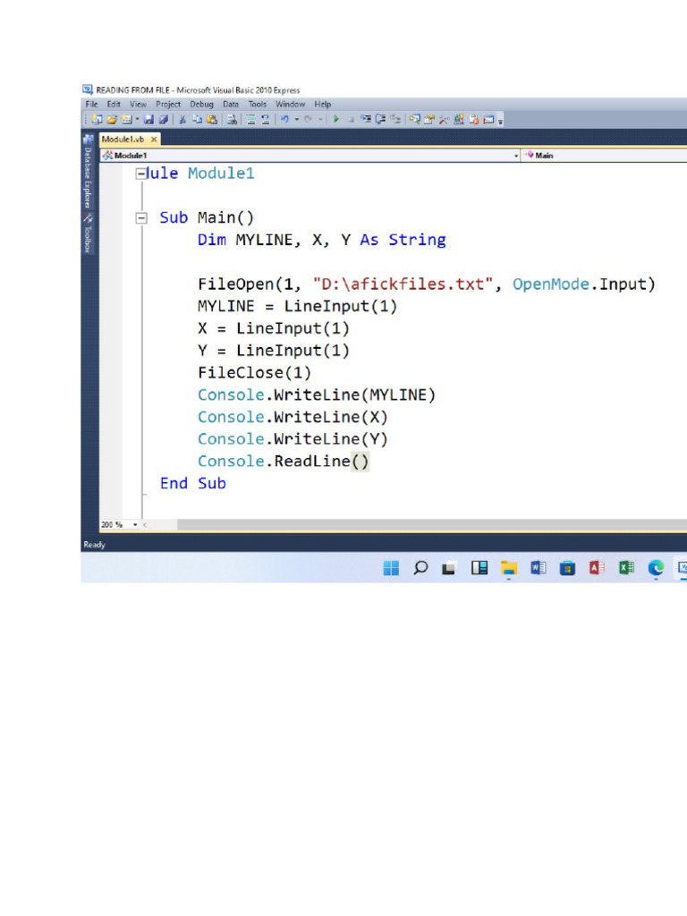 Reading From File - 091705 | PDF
