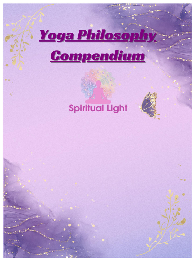 Yoga Philosophy Compendium | PDF | Yoga | Kundalini