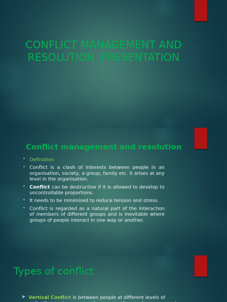 GST 222 - Roles of Communication in Conflicts Resolution | PDF ...