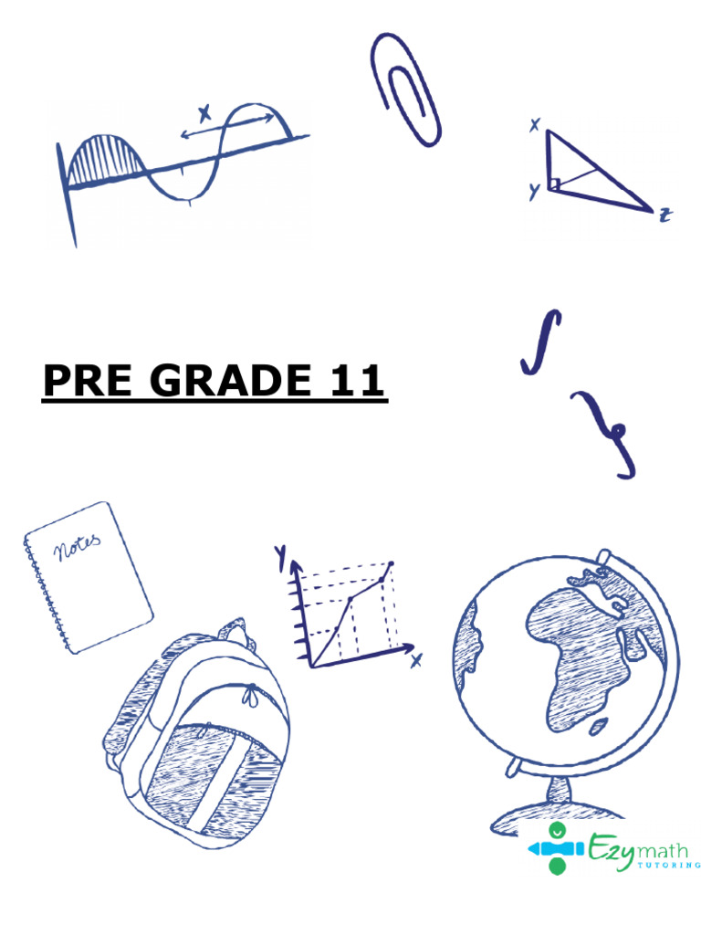 Pre Grade 11 Math - Student | PDF