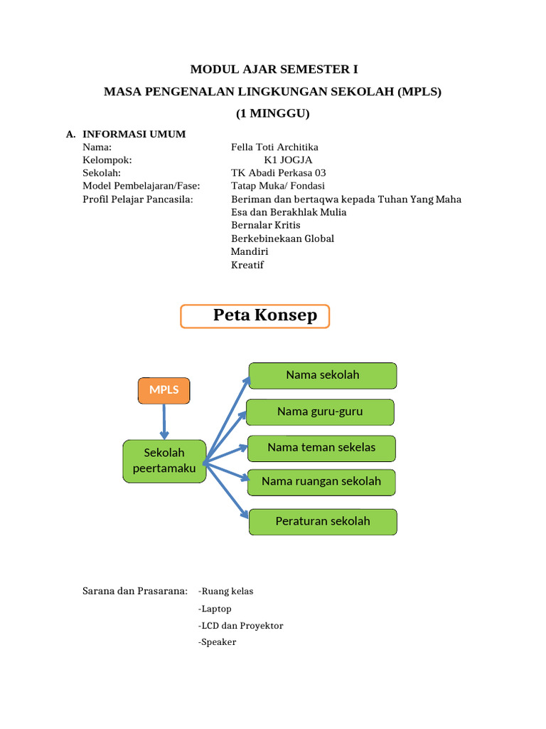 Sem1-Mpls - 1 Minggu TK AP 03 | PDF