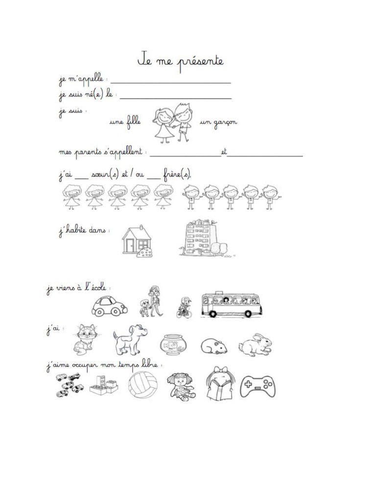 Je Me Présente | PDF