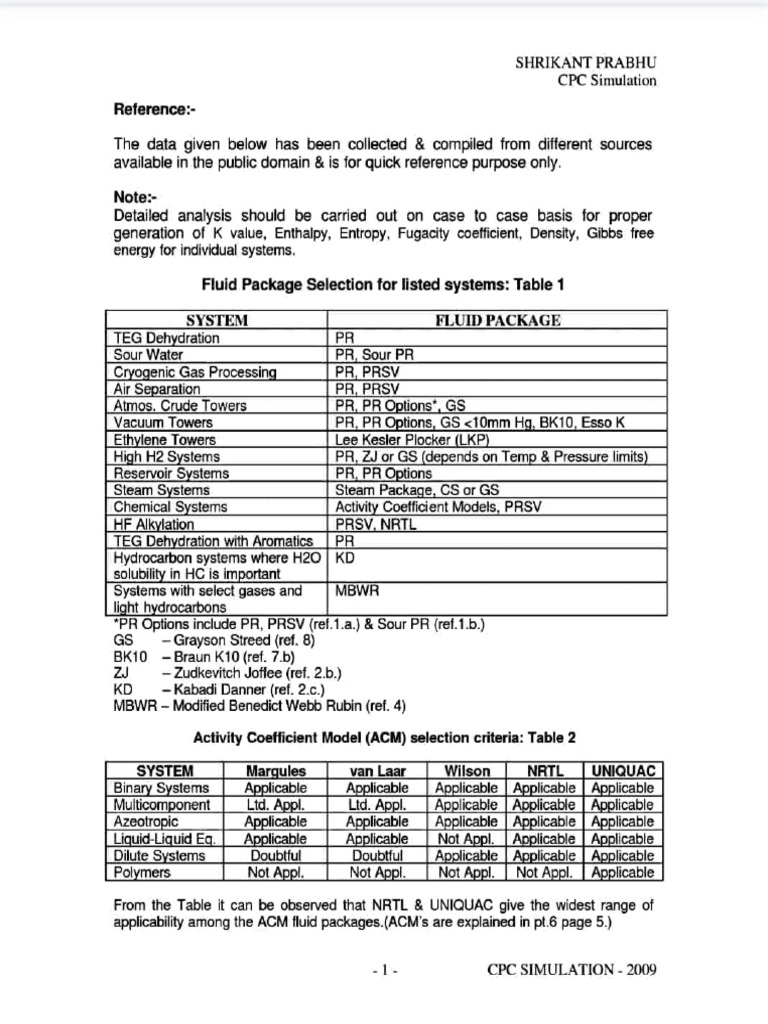 Fluid Package Selection Guide | PDF