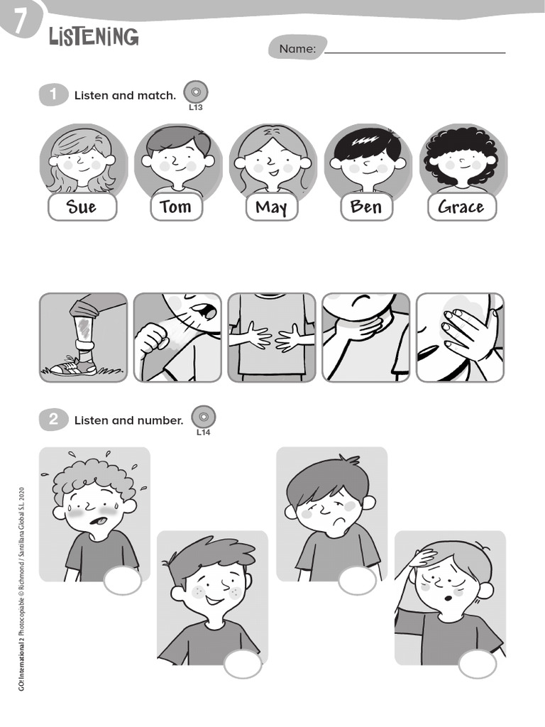 Go Int 2 Unit 7 Listening Worksheet | PDF
