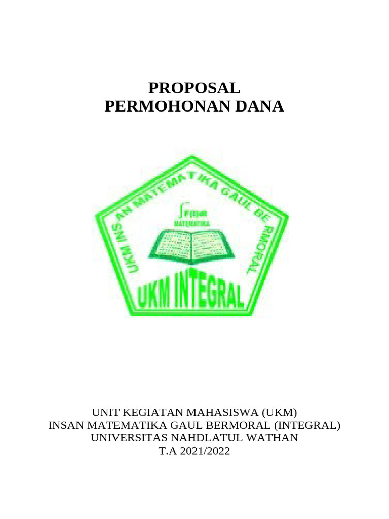 Proposal Ukm Integral Pemilu | PDF