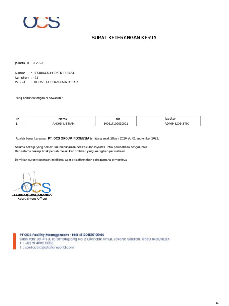 SURAT TUGAS Word PDF | PDF