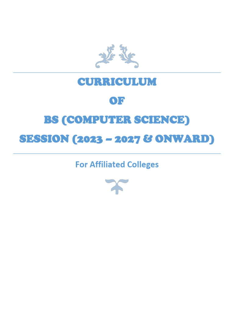 BSCS SOS 2023 To Onward | PDF | Databases | Discrete Mathematics