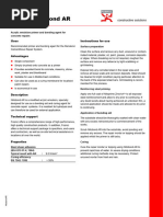 Nitobond AR Technical Data Sheet | PDF | Concrete | Mortar (Masonry)