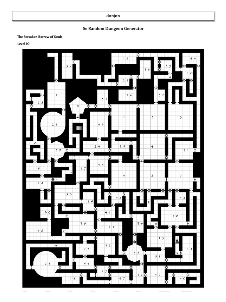 Donjon 5e Random Dungeon Generator | PDF