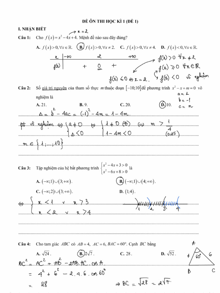 HK1 - 10 - Đề 1 | PDF