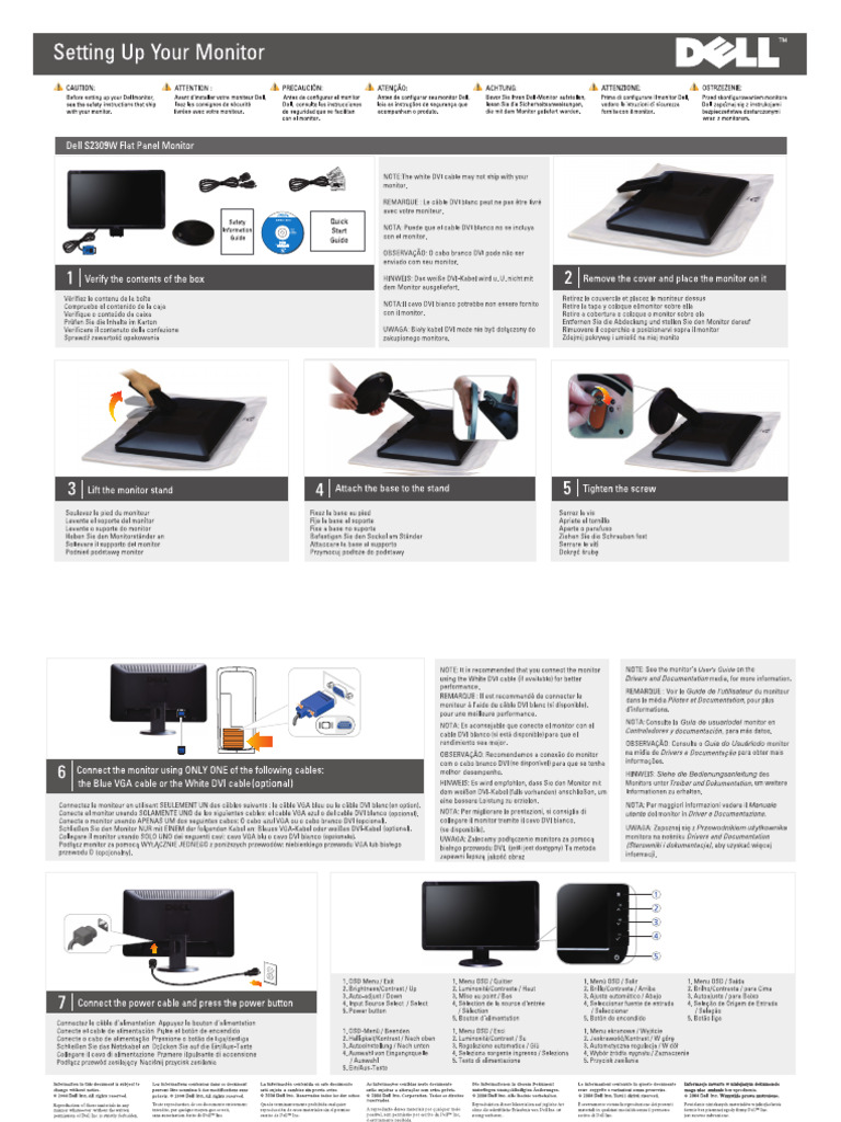S2309W QSG West | PDF