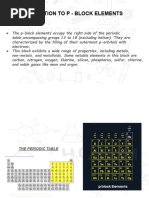 JEE Mains Guide to p-Block Elements | PDF