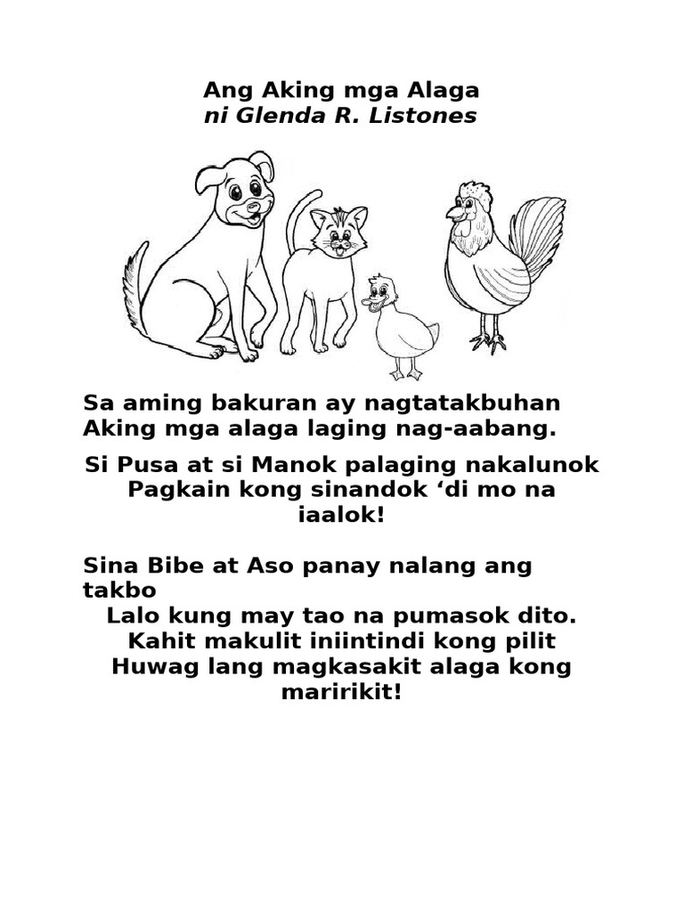 Ang Aking Mga Alaga MTB KWENTO | PDF