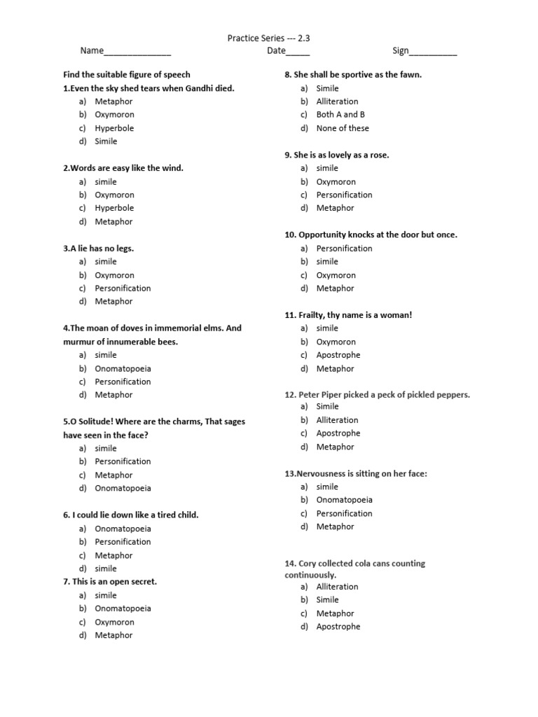 Practice Series --- 2.3 | PDF | Rhetorical Techniques