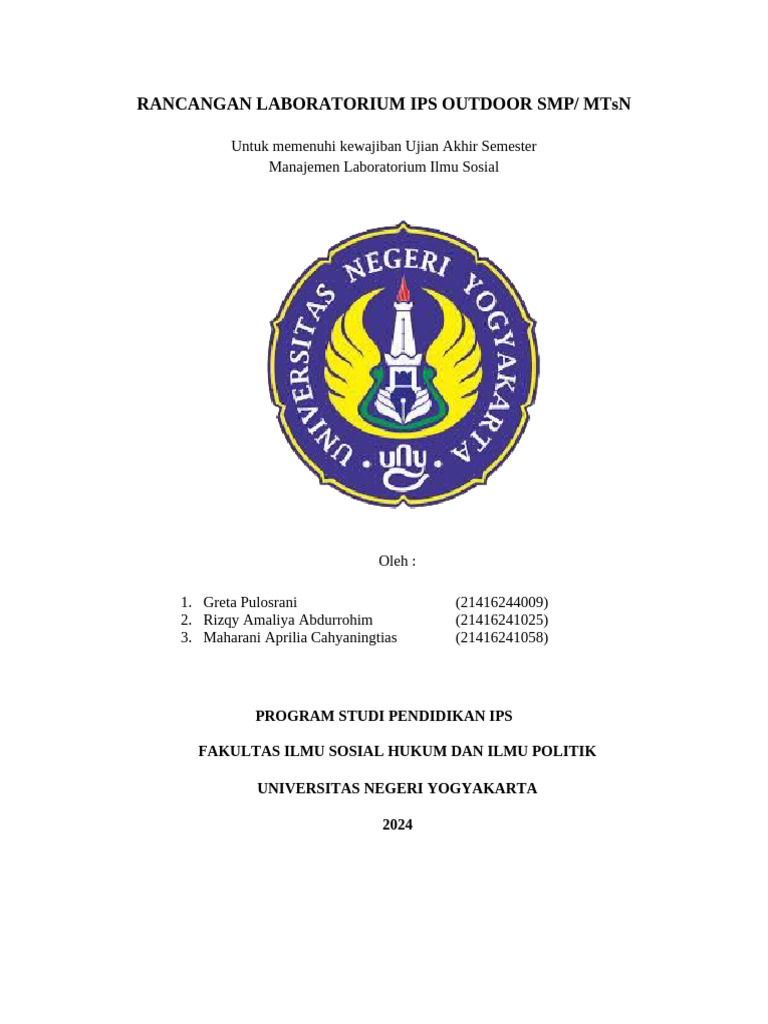 Rancangan Laboratorium Outdoor IPS SMP | PDF