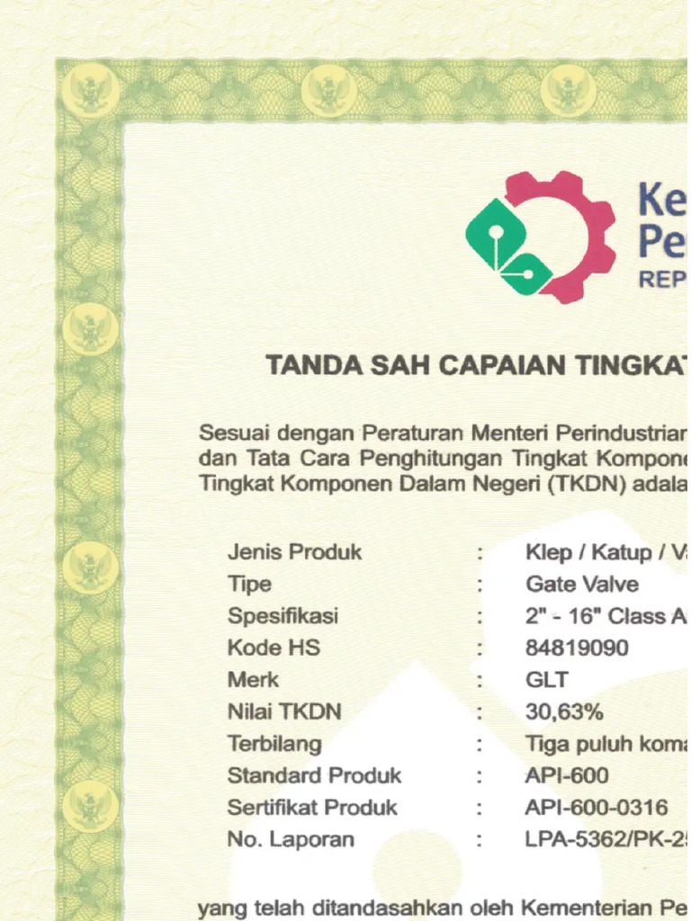 TKDN Gate Valve Casting | PDF