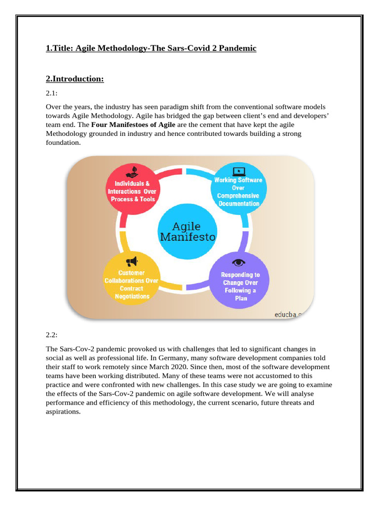 Agile Case Study D1 | PDF | Agile Software Development | Scrum (Software Development)