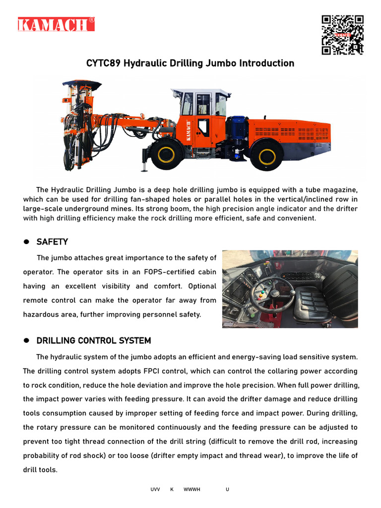 Hydraulic Drilling Jumbo Guide | PDF | Drilling | Engines