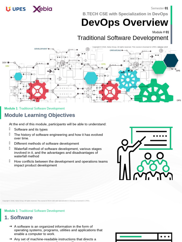 DevOps - Semester 1 - Mod1-Upes-Xebia-v1.0.0 | PDF | Software | Application Software