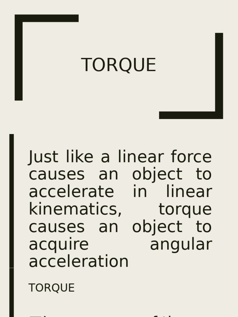 Torque | PDF