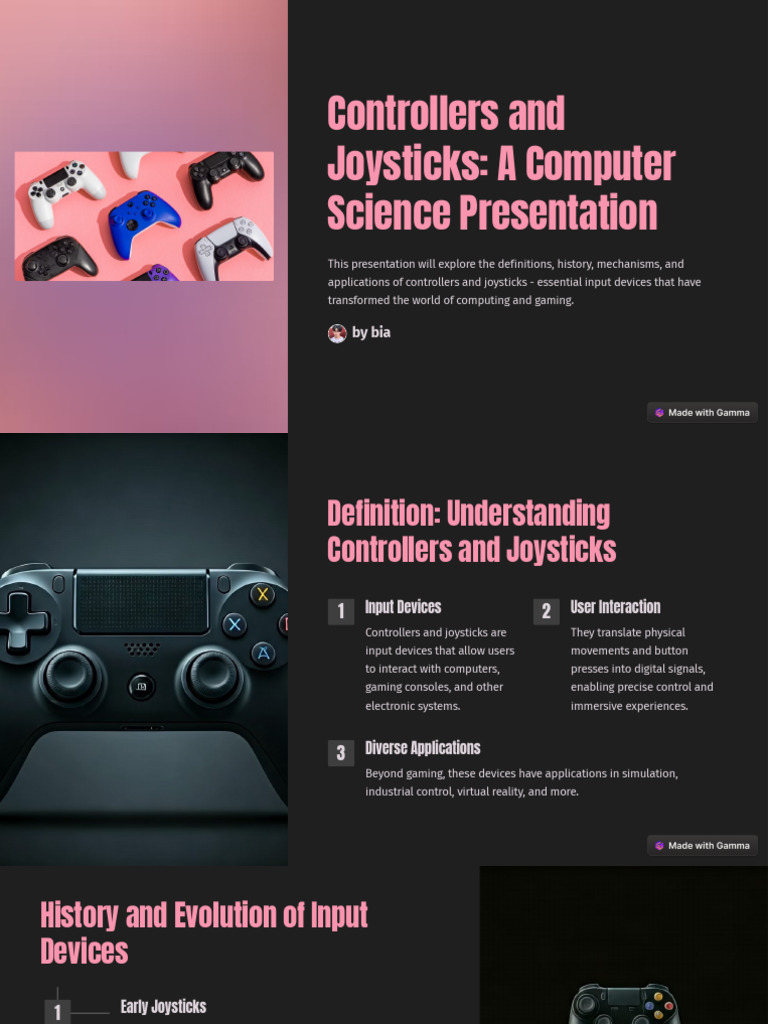 Controllers and Joysticks A Computer Science Presentation | PDF ...