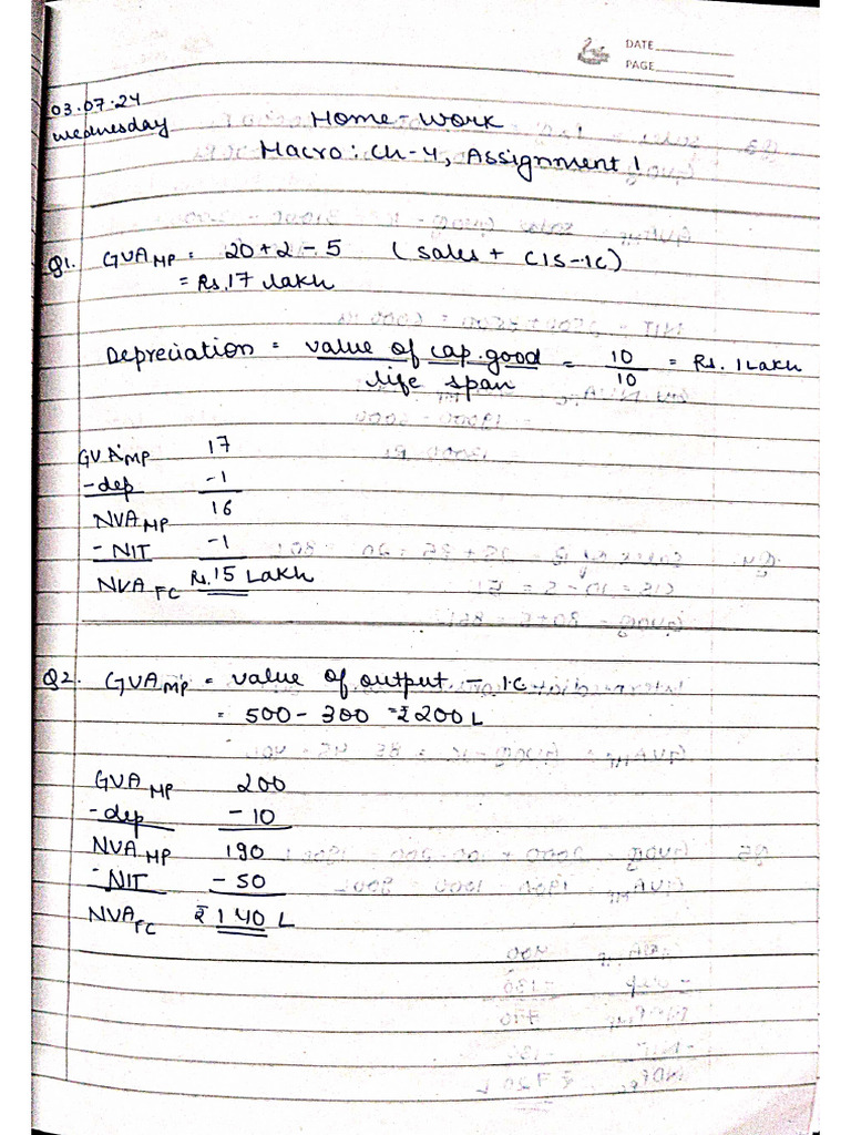Macro Ch-4 Assignment (Numerical) | PDF
