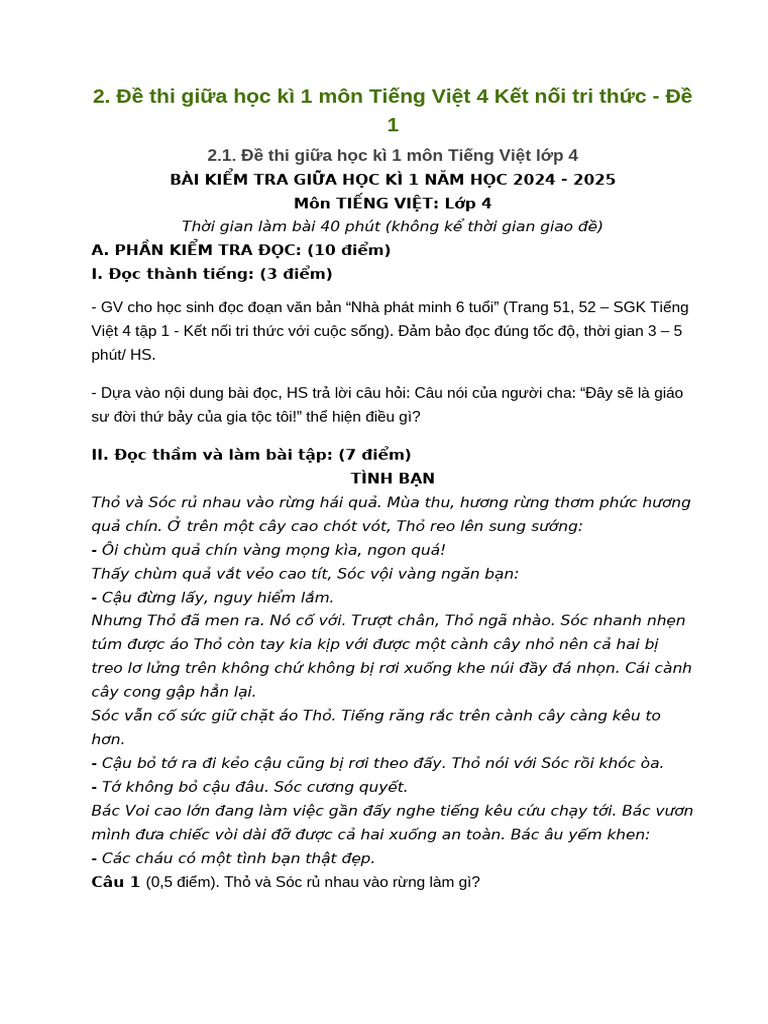 ĐỀ THI GK1 07 | PDF