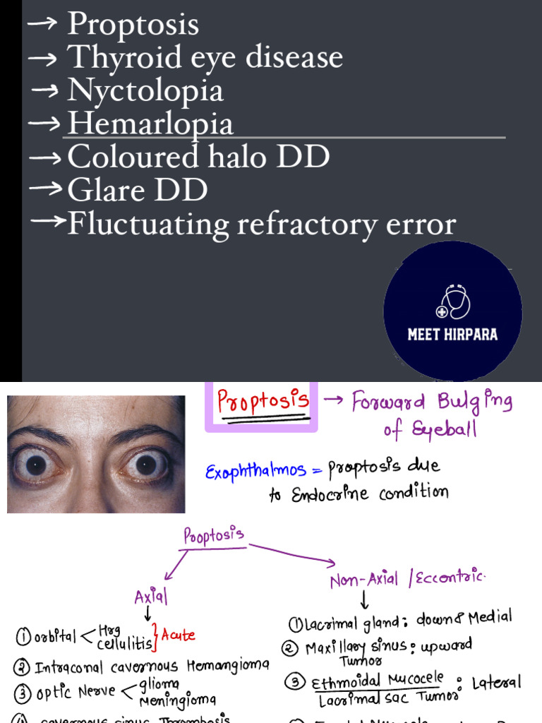 Proptosis TED | PDF | Medical Specialties | Ophthalmology