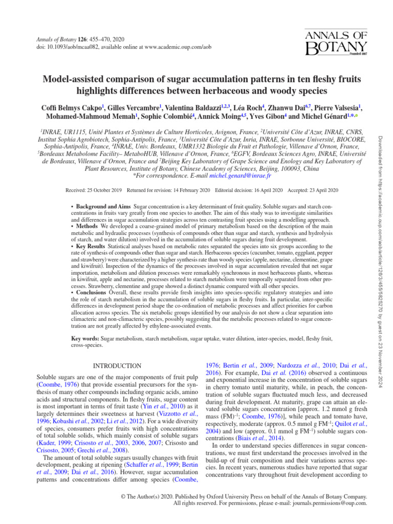 Mcaa 082 | PDF | Fruit | Biosynthesis
