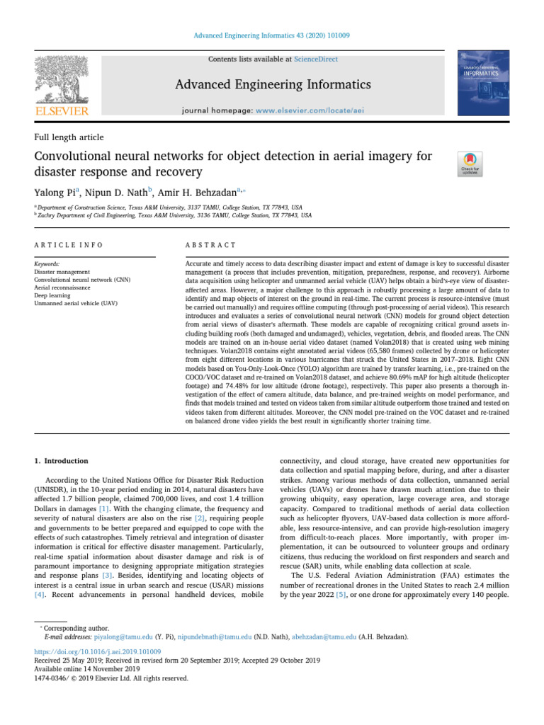 A. Convolutional Neural Networks For Object Detection in Aerial Imagery ...