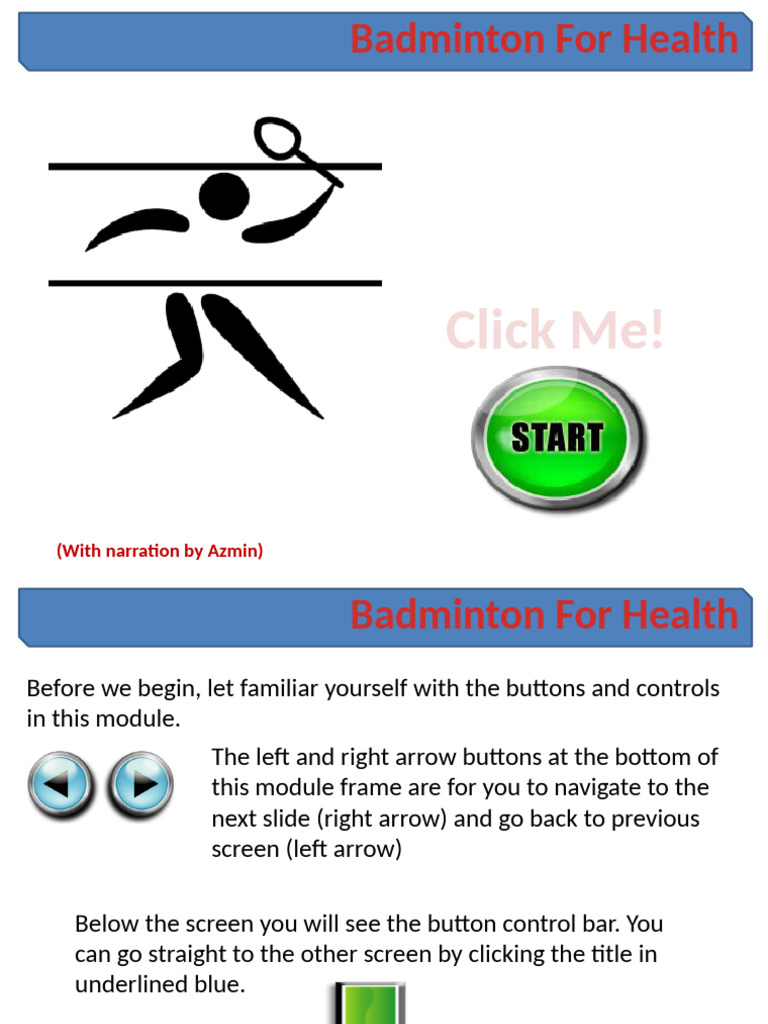 Badminton Slides | PDF
