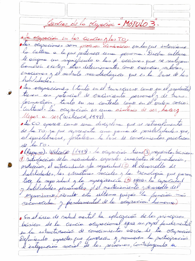 Resumen Mã Dulo 3. Ciencias de La Ocupaciã N | PDF