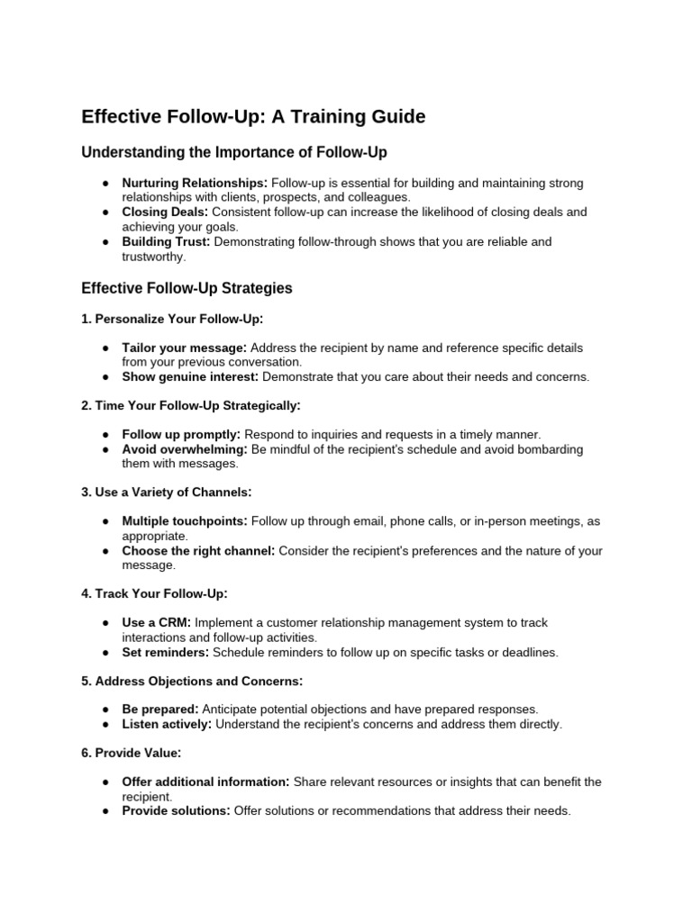 Following Up and Pomodoro Technique | PDF | Time Management ...