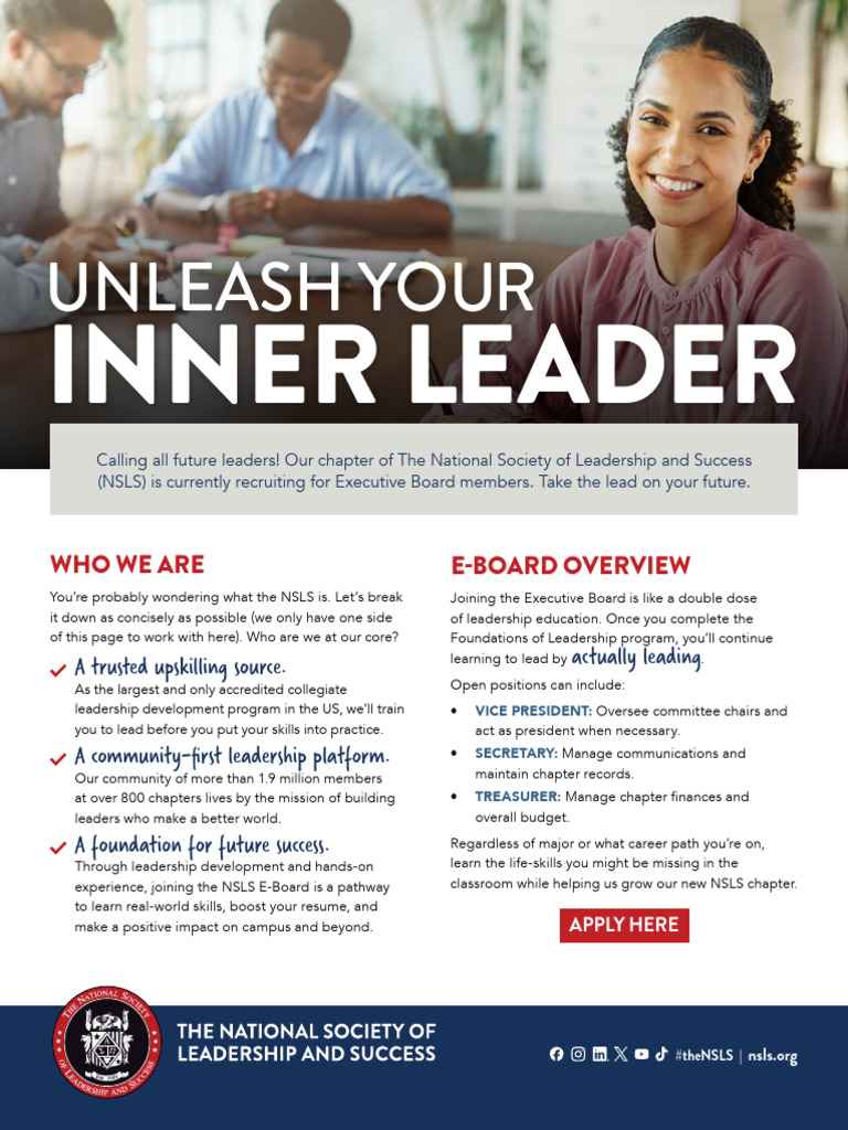 NSLS Flyer Eboard Inner Leader | PDF