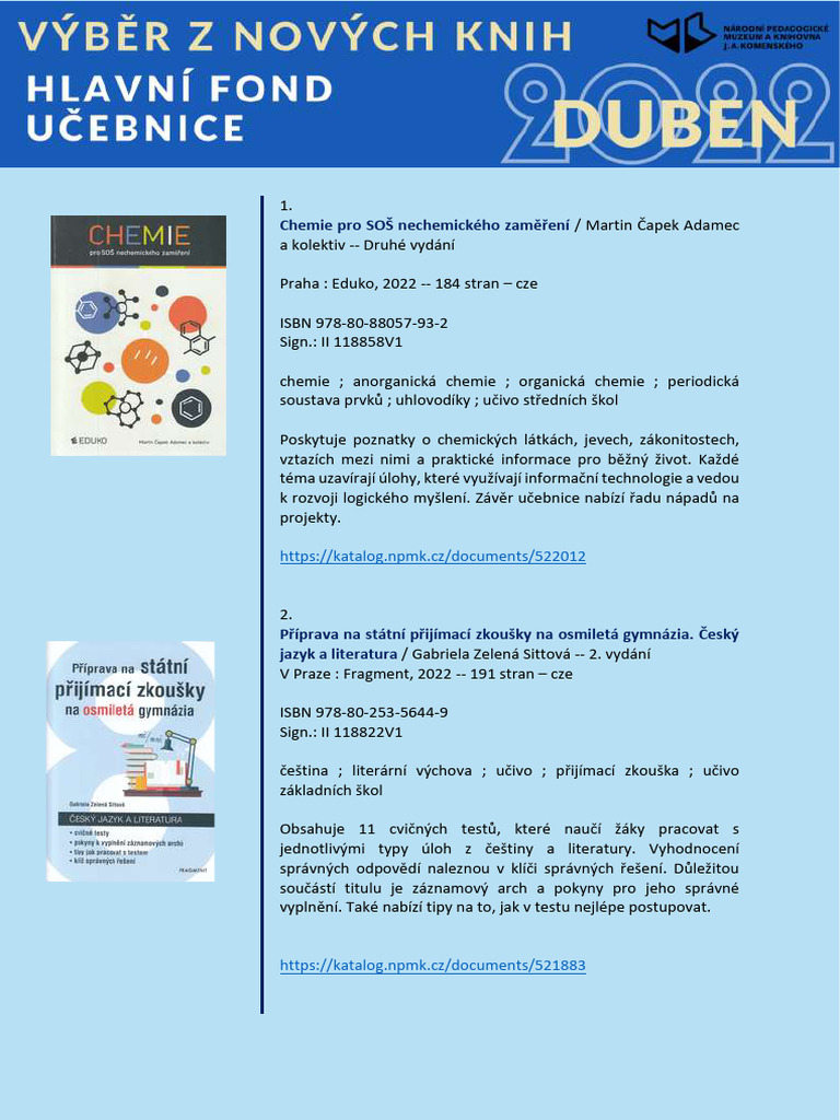 Ucebnice Duben 2022 | PDF