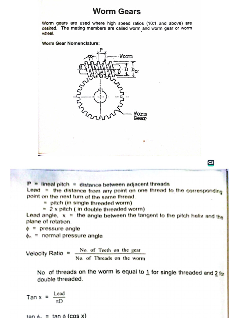 Worm Gear | PDF