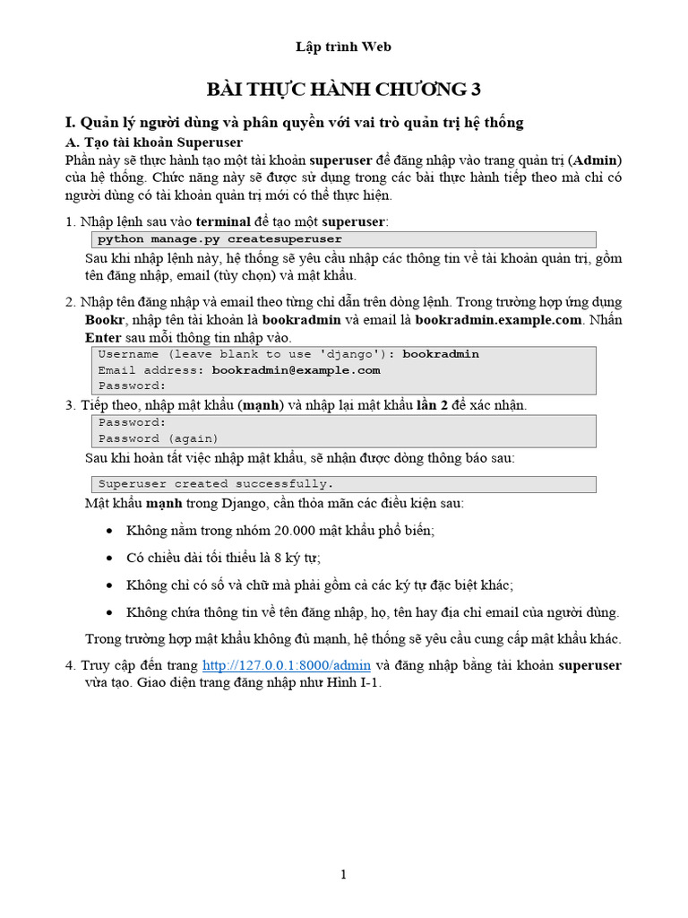 LTW - Bai Thuc Hanh - Chuong 3 | PDF