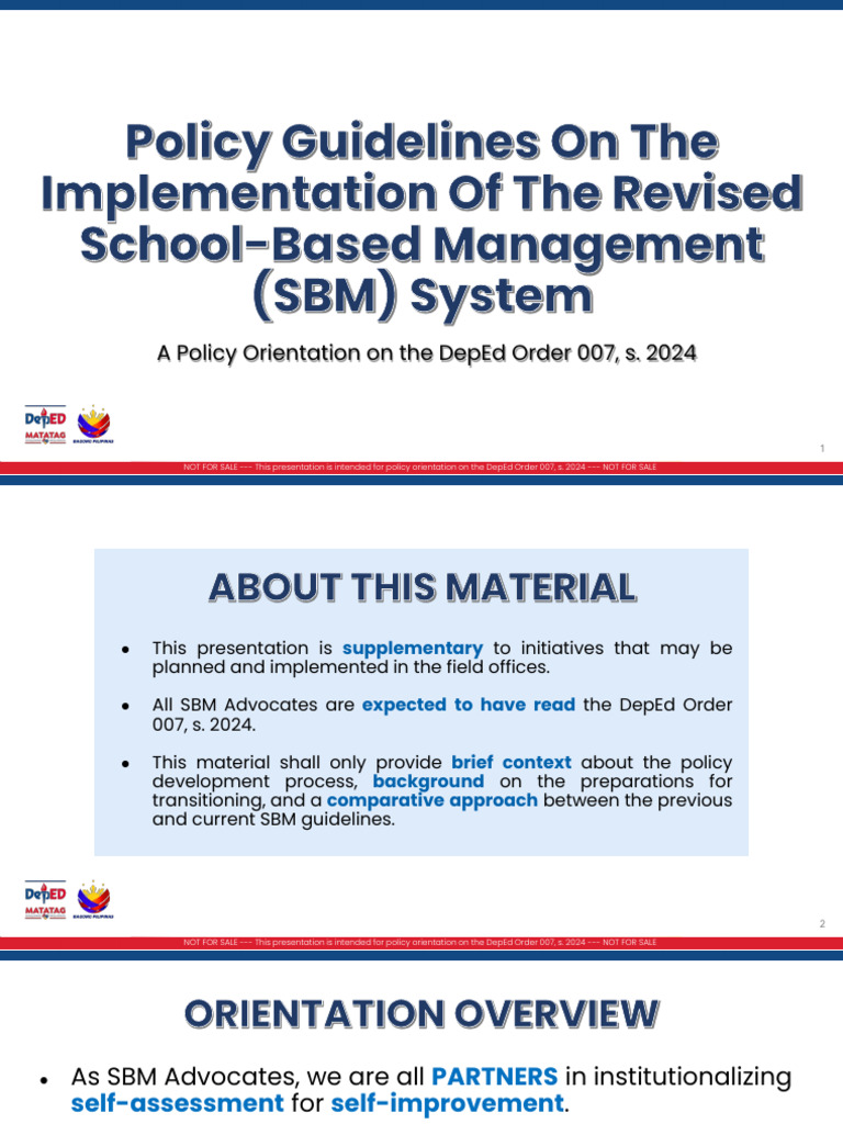 Policy Orientation - DO 007, S. 2024 | PDF | Behavior Modification ...